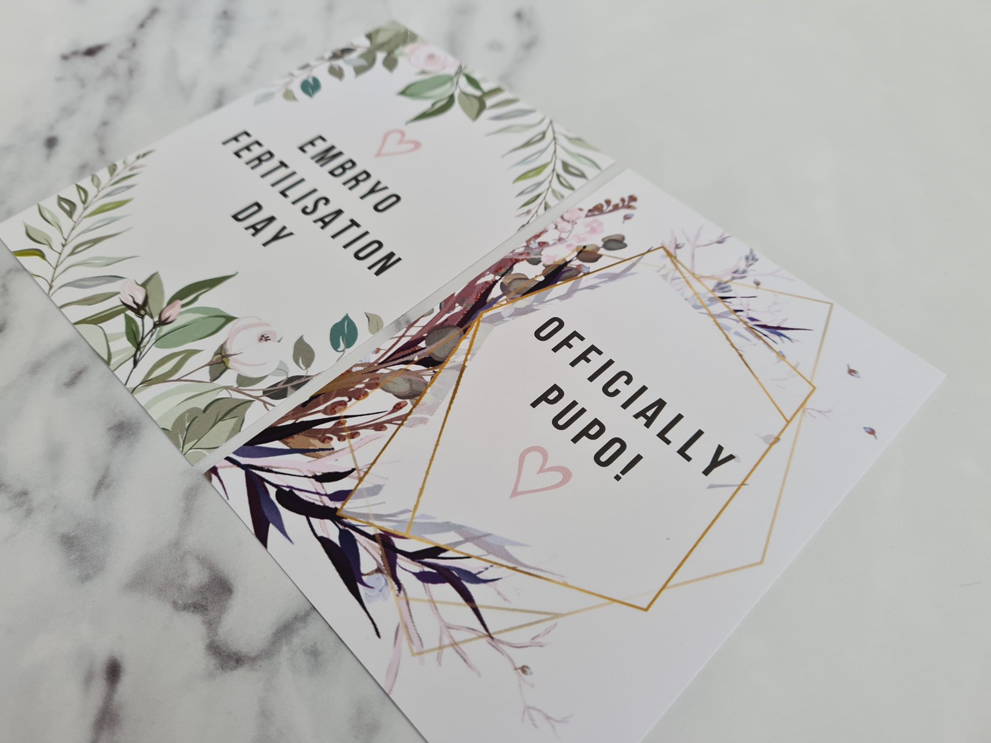 IVF Milestone Cards - Floral Edition - Fertile Mind